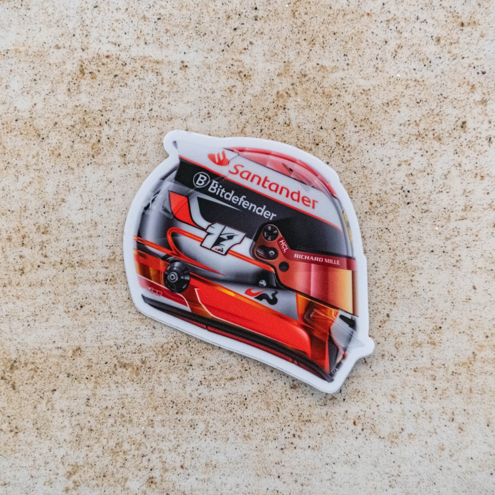 Charles Leclerc - Formula 1 - 2024 Japan Helmet Sticker