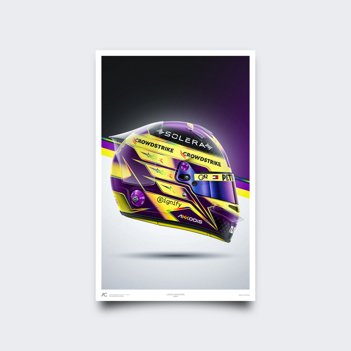 Lewis Hamilton - Formula 1 - 2024 Helmet Poster