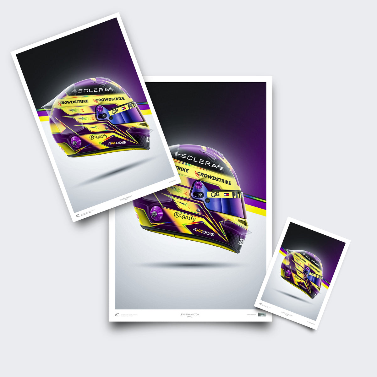 Lewis Hamilton - Formula 1 - 2024 Helmet Poster
