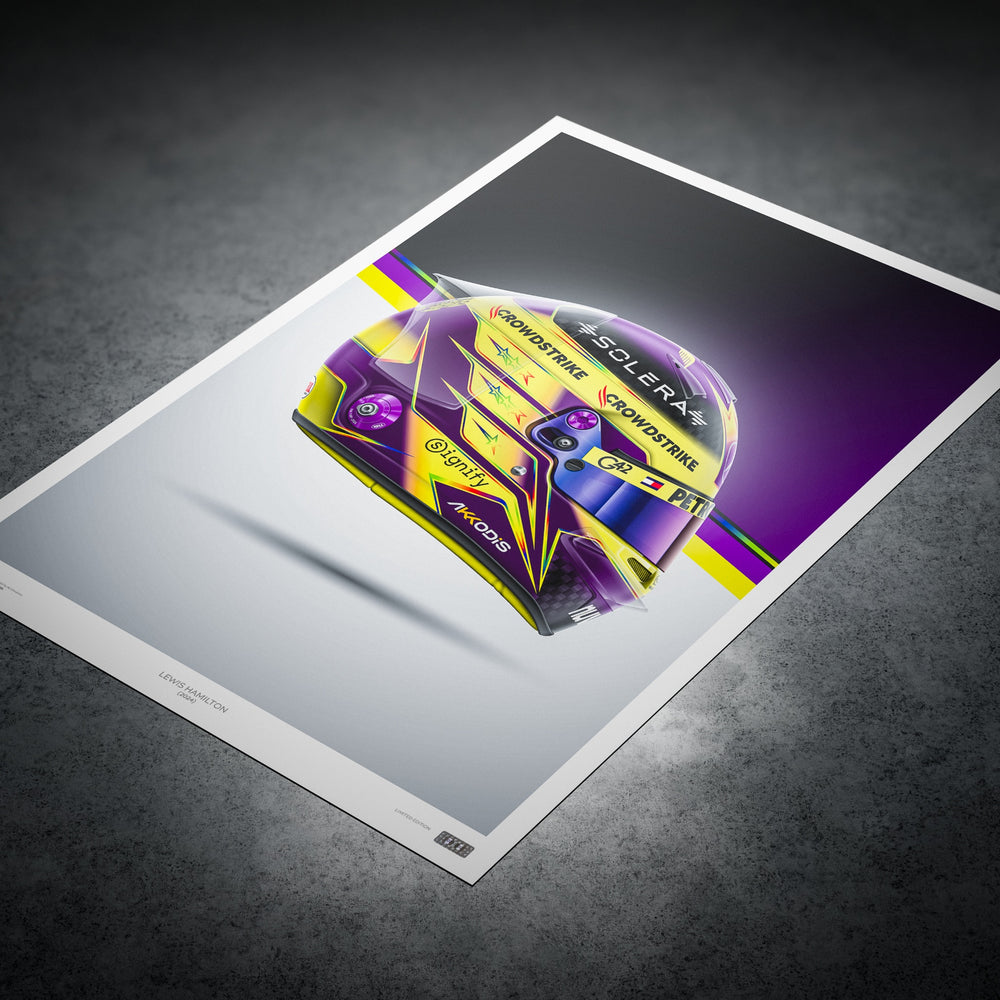 Lewis Hamilton - Formula 1 - 2024 Helmet Poster